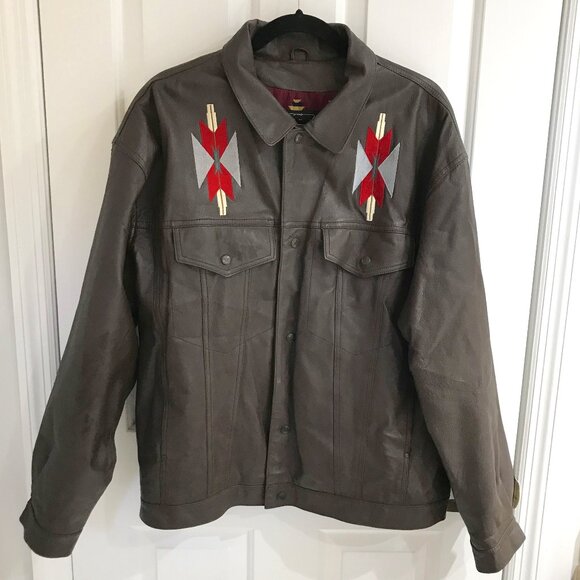 High Noon | Jackets & Coats | Vintage Western Wear Leather Jacket ...